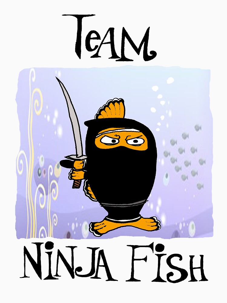 "ninja fish" T-shirt by davepockett | Redbubble