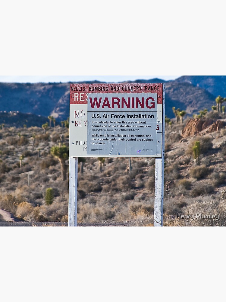 "Air Force Warning Sign Area 51" Poster for Sale by Hankmann | Redbubble