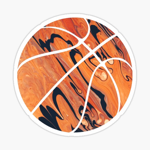 "Basketball aesthetic" Sticker for Sale by DoodlesnNoodlez | Redbubble