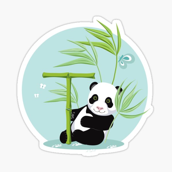 "Alphabet and Panda. The letter T." Sticker for Sale by AlexBlud ...