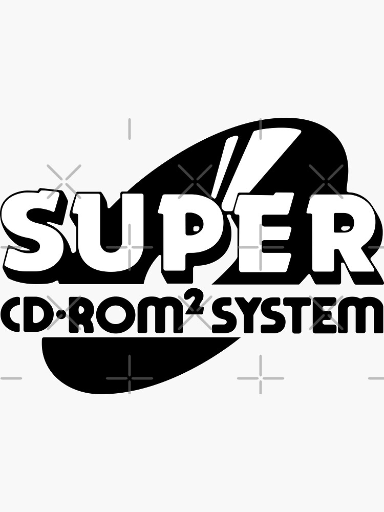 "Super CD-ROM² System Logo" Sticker for Sale by RubenCRM | Redbubble