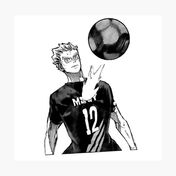 "Bokuto's Chest Receive Haikyuu Timeskip Manga Cap" Photographic Print ...