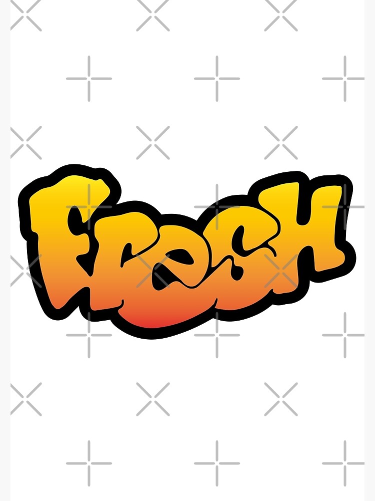 "Fresh (Prince) - Orange" Poster by Chairboy | Redbubble