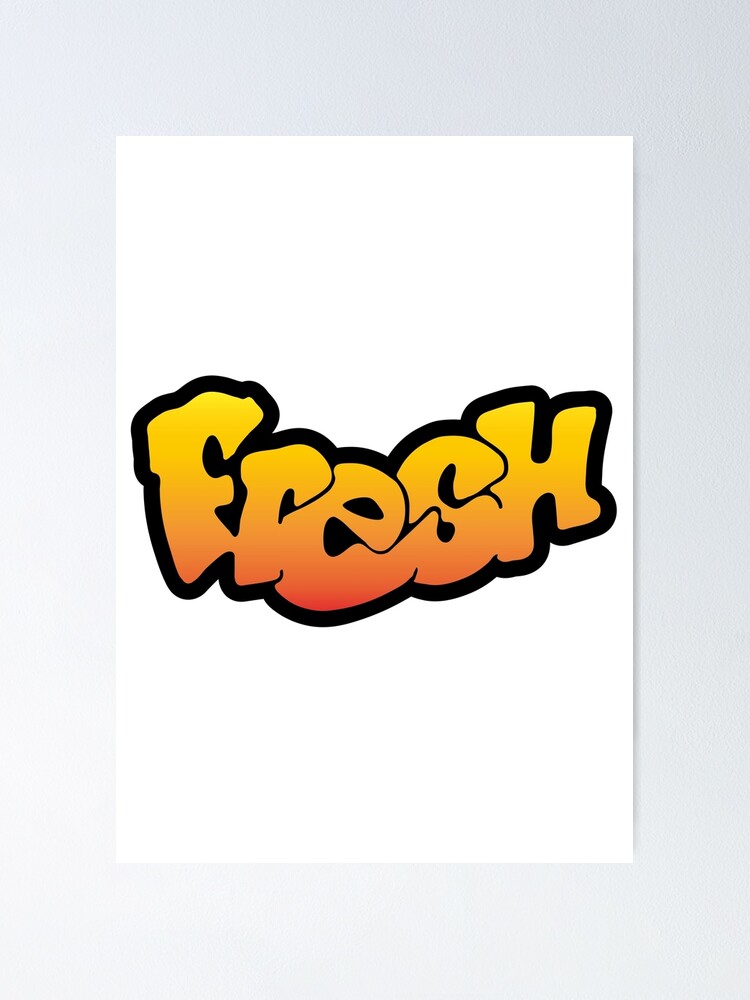 "Fresh (Prince) - Orange" Poster by Chairboy | Redbubble