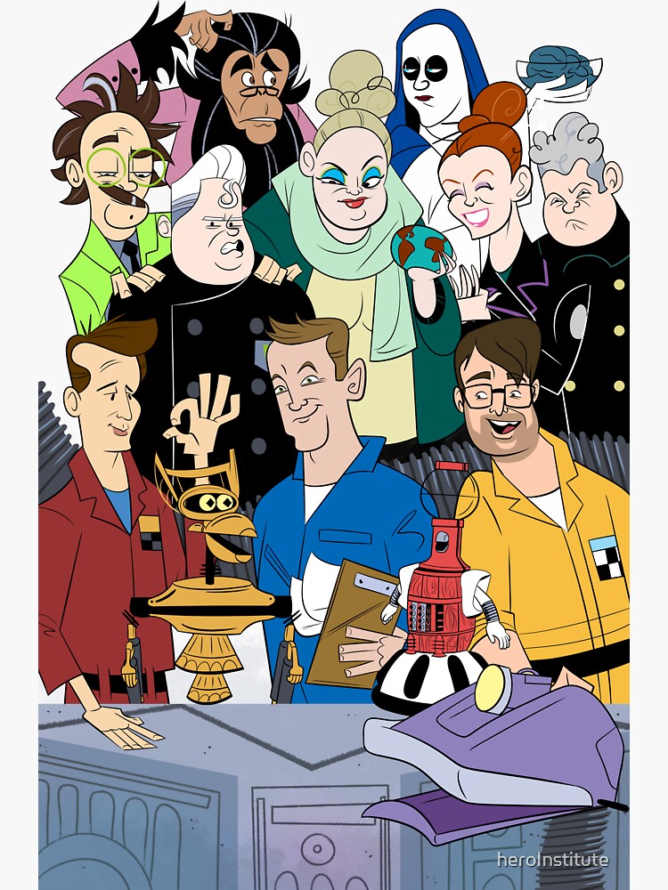 "MST3K Animated" Sticker for Sale by heroInstitute | Redbubble