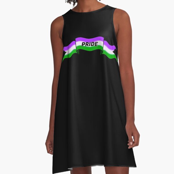"genderqueer pride banner" A-Line Dress for Sale by Spencer Krohne ...