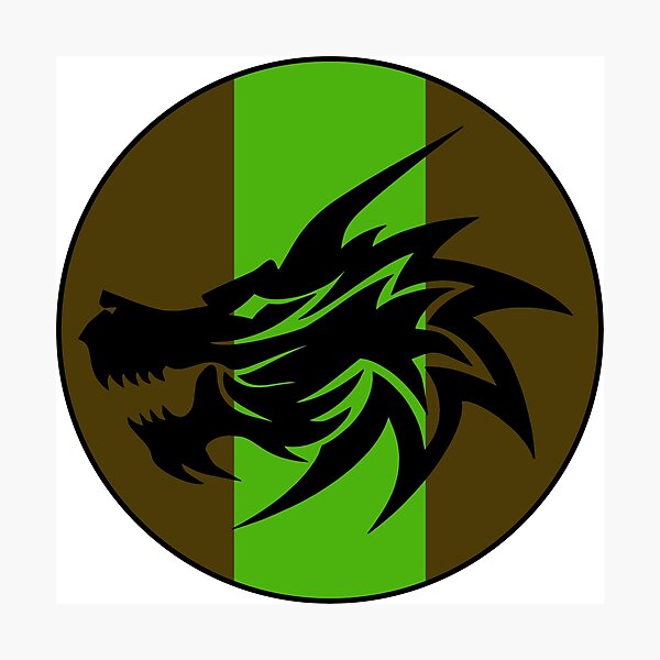 "Dragon Army Logo" Photographic Print by Paladin14 | Redbubble