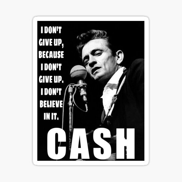Johnny Cash Stickers | Redbubble