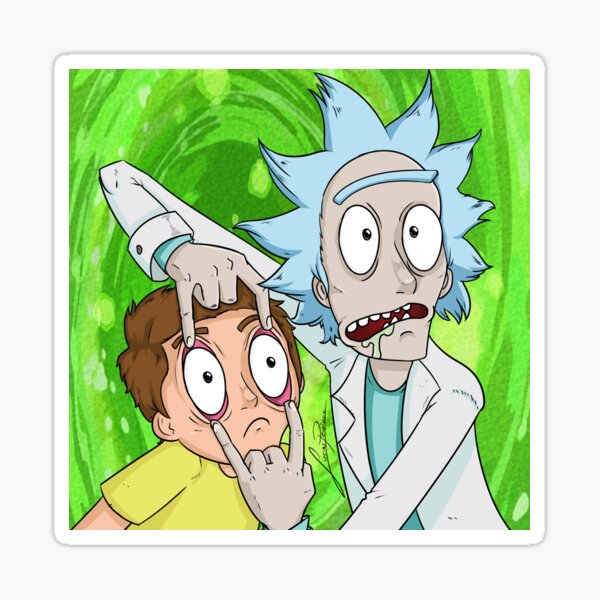 Ricky And Morty Stickers | Redbubble