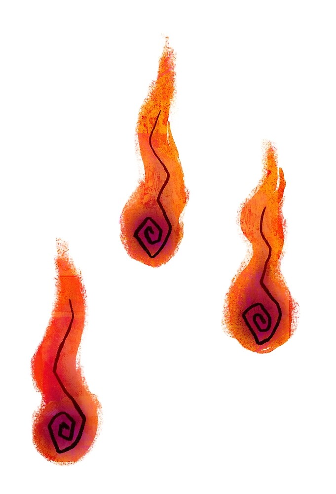 "Hitodama (red)" by Cseed | Redbubble