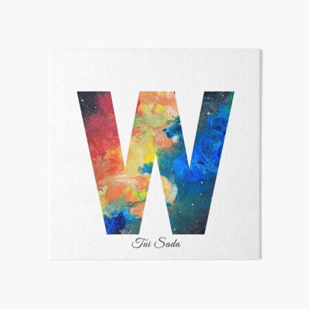 "Letter W - The Flying Giant Nebula by Tui Sada" Art Board Print for ...