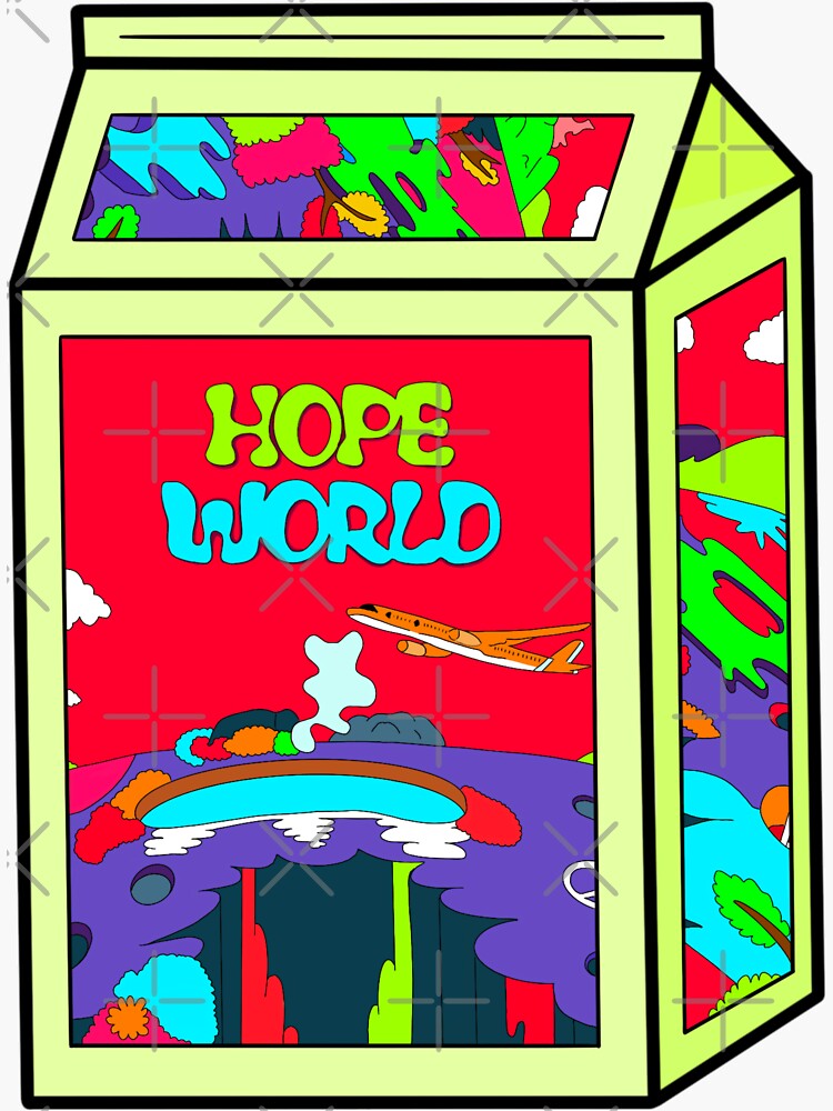"Hope World Milk" Sticker for Sale by Akiiena | Redbubble