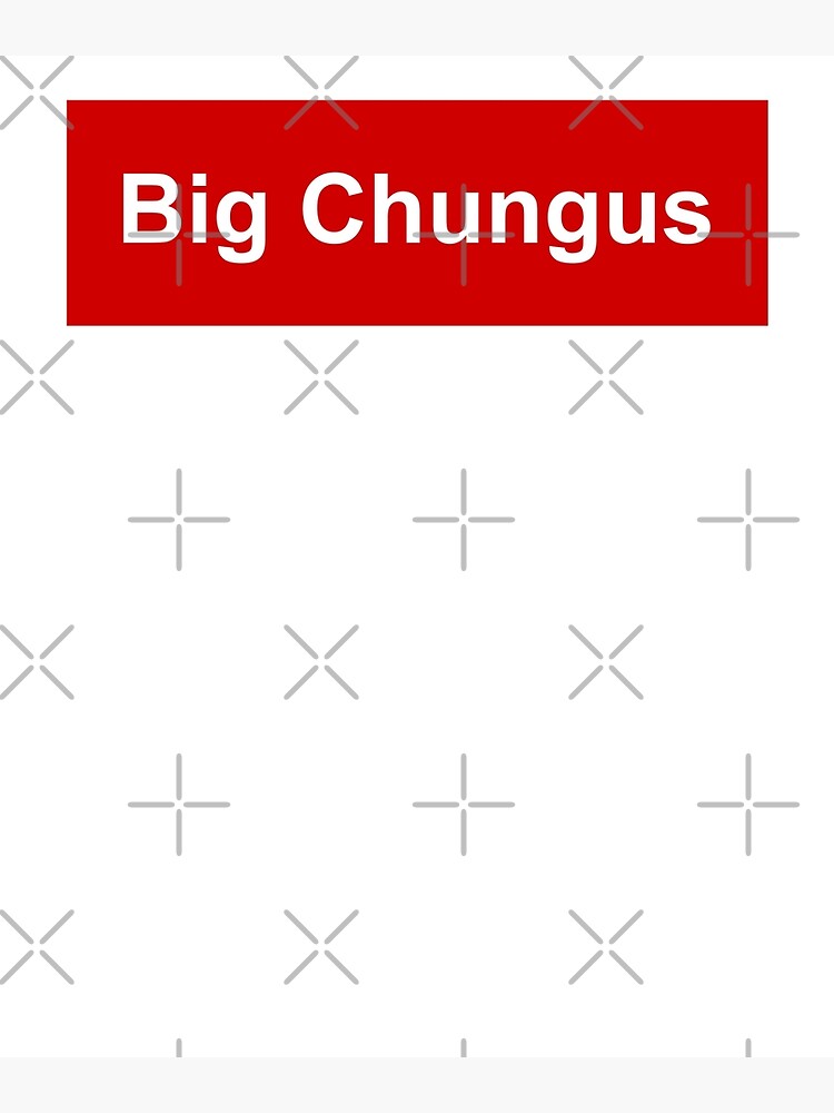 "BIG CHUNGUS RED BOX LOGO fat bunny meme rabbit" Poster for Sale by ...