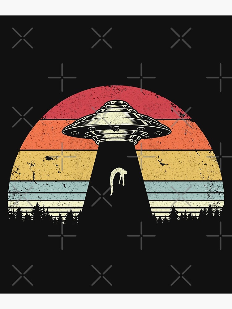"UFO Graphic. Retro Style Alien Abduction Design" Poster for Sale by ...