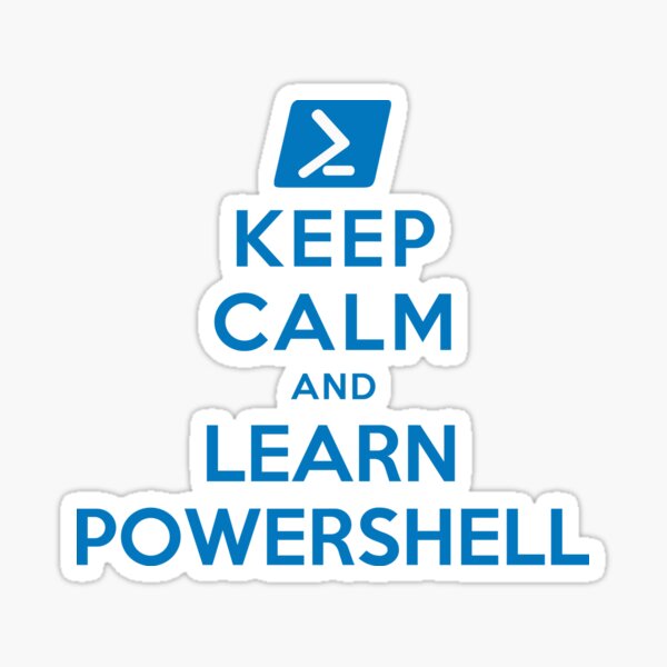 "Keep Calm and Learn Powershell" Sticker for Sale by christopper ...