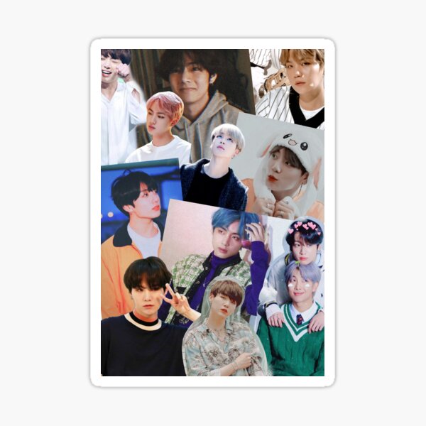 "bts collage" Sticker by Mikelazv | Redbubble