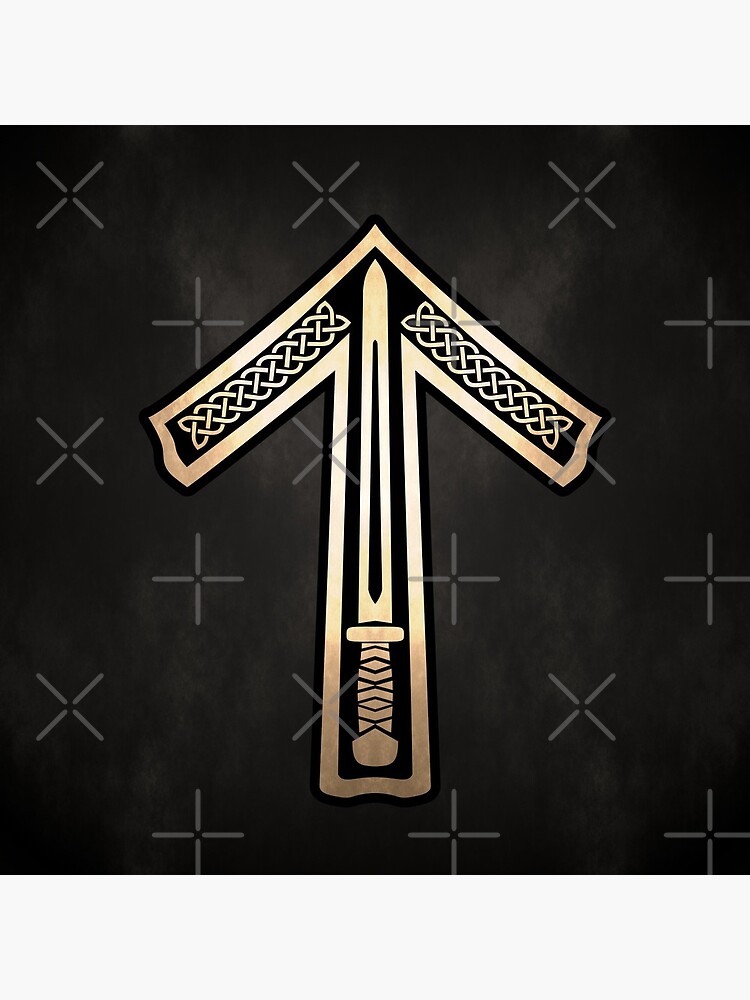 "Tyr / Tiwaz Rune from the Futhark - Smokey and Torch Lit " Coasters ...