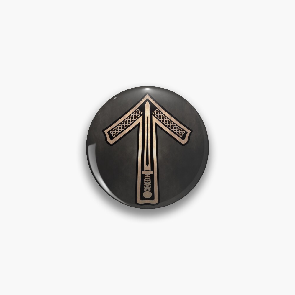 "Tyr / Tiwaz Rune from the Futhark - Smokey and Torch Lit " Pin for ...