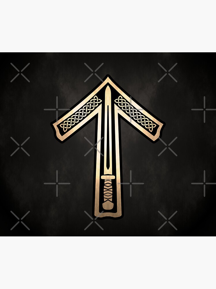 Pegatina «Runa Tyr / Tiwaz del Futhark - Smokey and Torch Lit» de ...