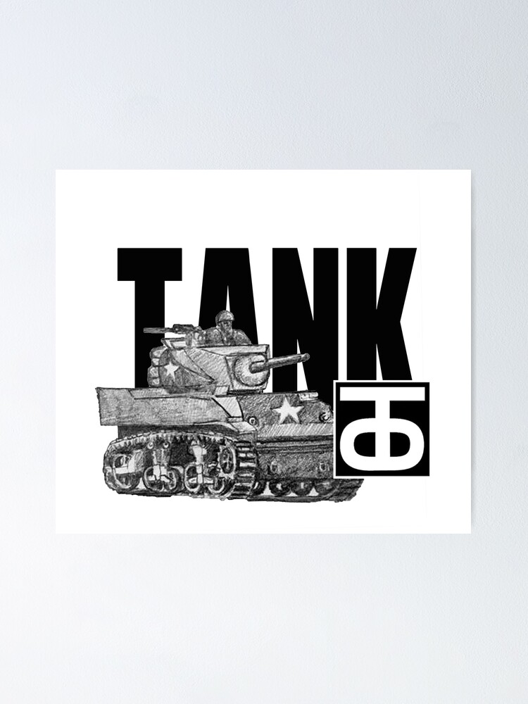 "WW2 Stuart Tank 90th Infantry Division" Poster by researchers | Redbubble