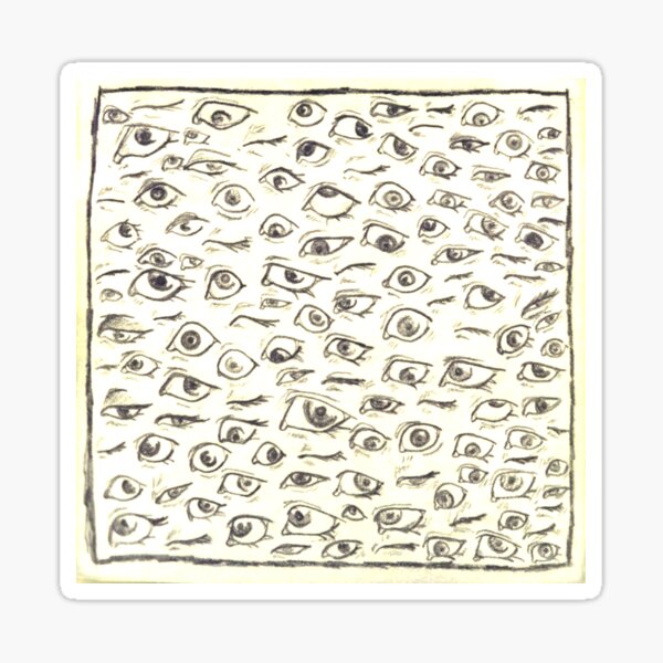 "Eyes Wide Shut" Sticker for Sale by BeeKing-boi | Redbubble