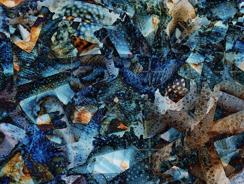 "Wild Blue Wonder (pattern)" by Yampimon | Redbubble