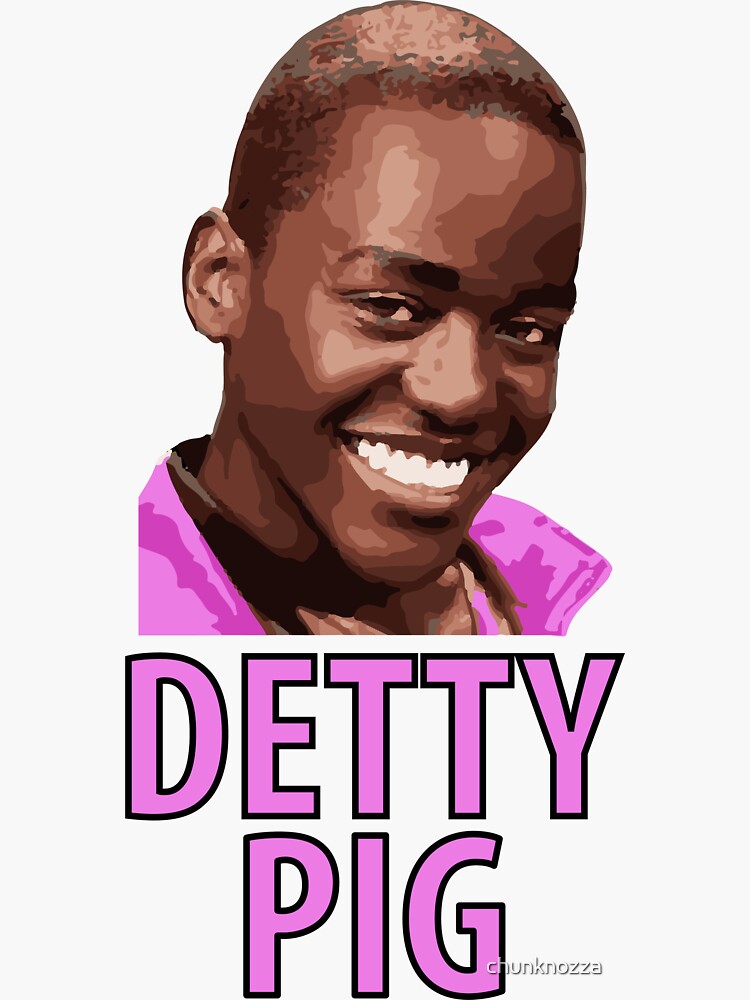 "wash your hands you detty pig" Sticker by chunknozza | Redbubble