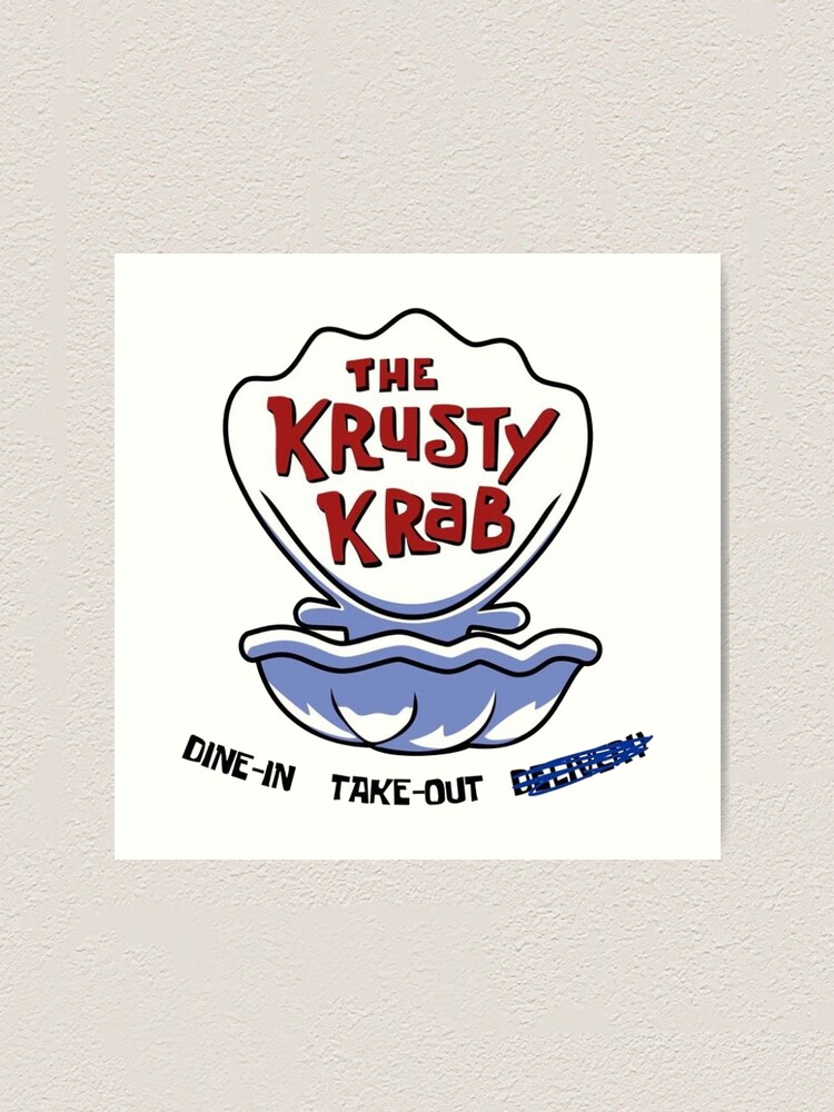 "The Krusty Krab Logo " Art Print for Sale by Babiola | Redbubble