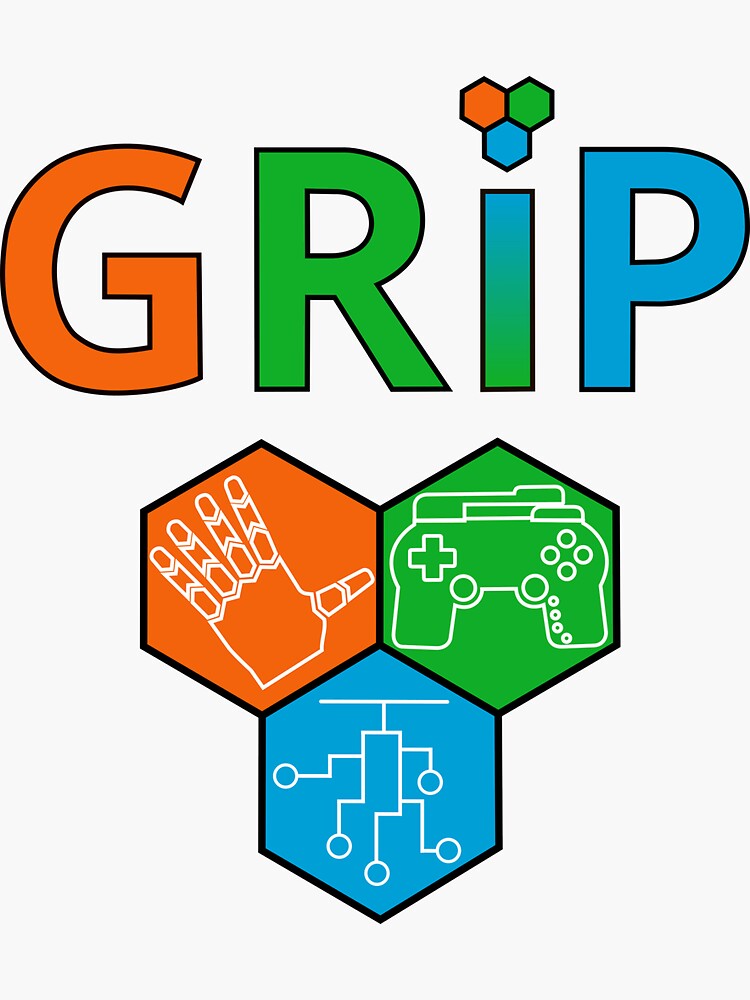 "GRiP Logo Squared" Sticker by gripperz | Redbubble