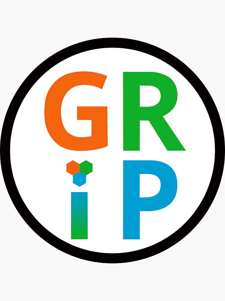 "GRiP New Circle Logo" Sticker for Sale by gripperz | Redbubble