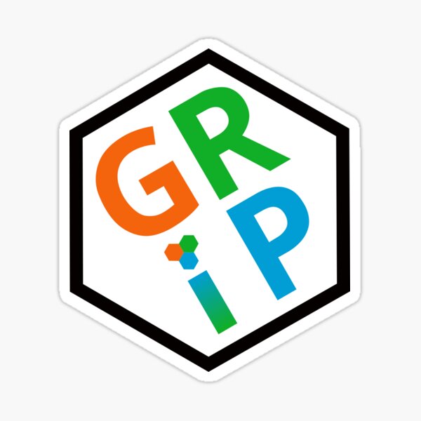 "Copy of GRiP New Hexagon Logo" Sticker for Sale by gripperz | Redbubble