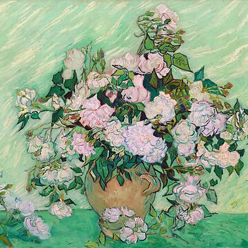 "Pink Roses Van Gogh" Shower Curtain for Sale by VintageArchive | Redbubble