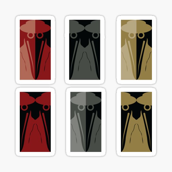 "Medico de La Peste Alternative Illusion" Sticker for Sale by pelagio ...