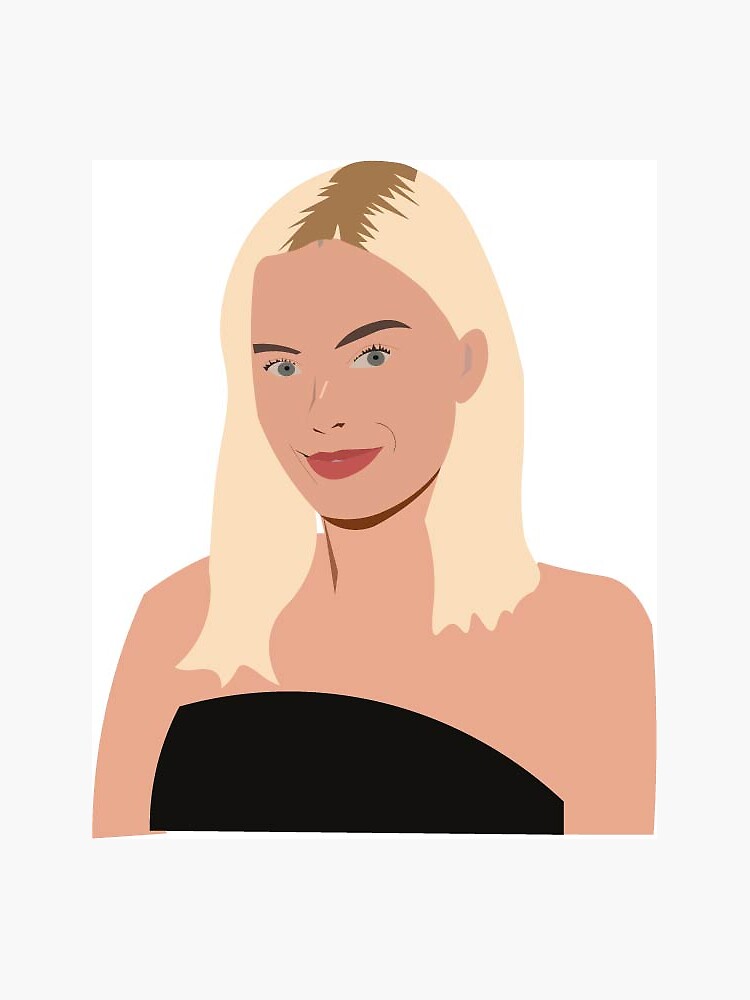 "Margot Robbie" Sticker for Sale by tufano5 | Redbubble