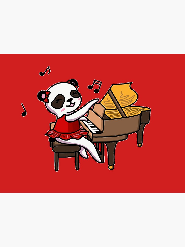 "Panda Playing Piano" Poster for Sale by LannaLlama | Redbubble