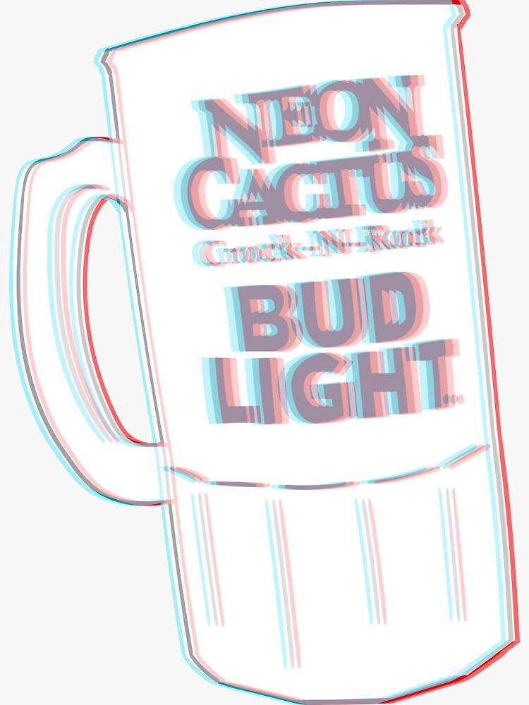 "3D Purdue Neon Cactus Cup" Sticker by -kale | Redbubble