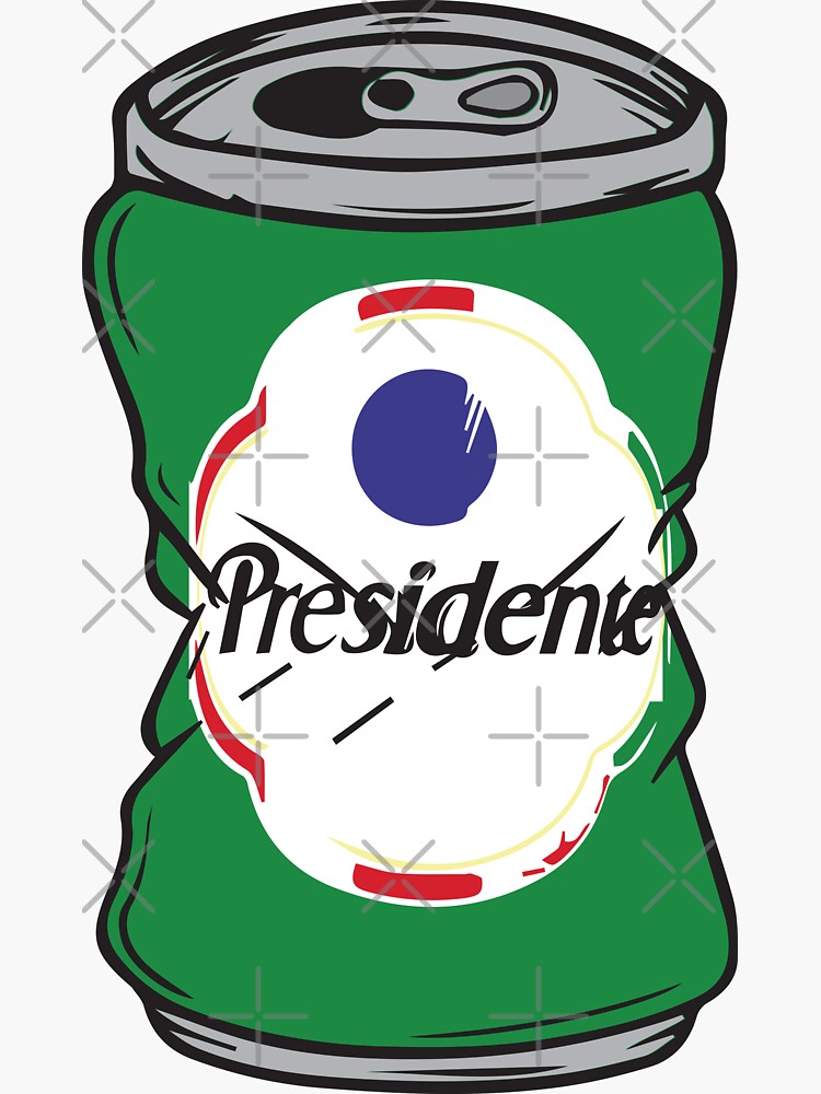 "President beer" Sticker by dumefro | Redbubble