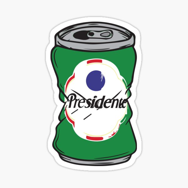 "President beer" Sticker by dumefro | Redbubble