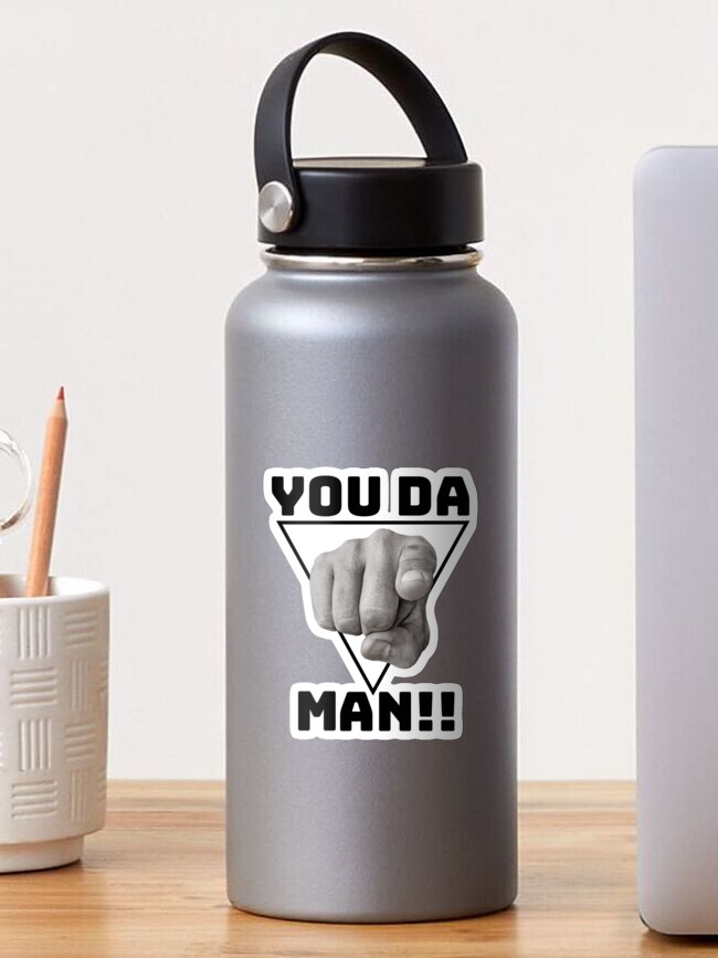 "You Da Man!" Sticker for Sale by QuirkyTease | Redbubble