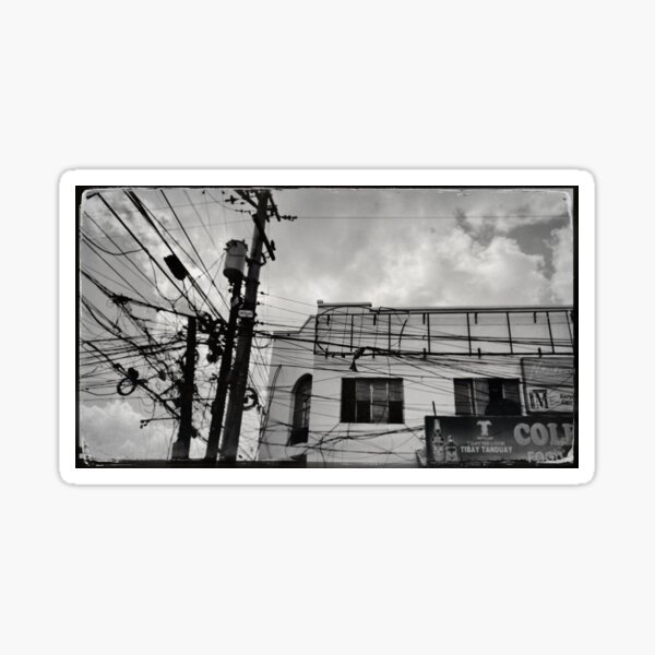 "Power lines #3" Sticker by DereksTintypes | Redbubble