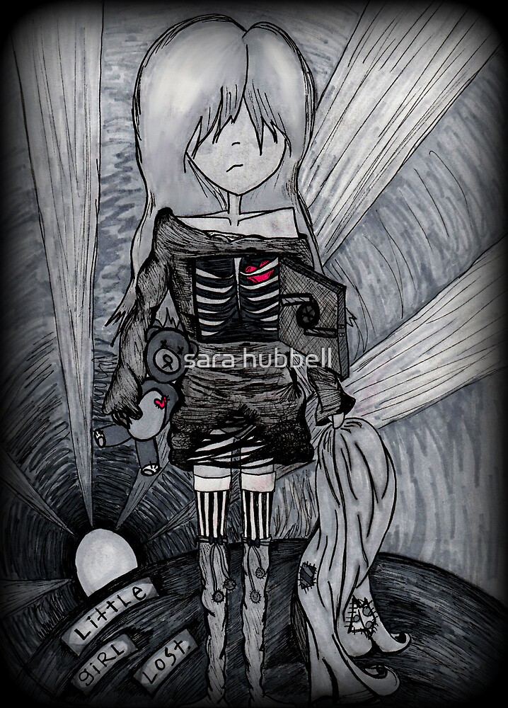 "little girl lost" by sara hubbell | Redbubble