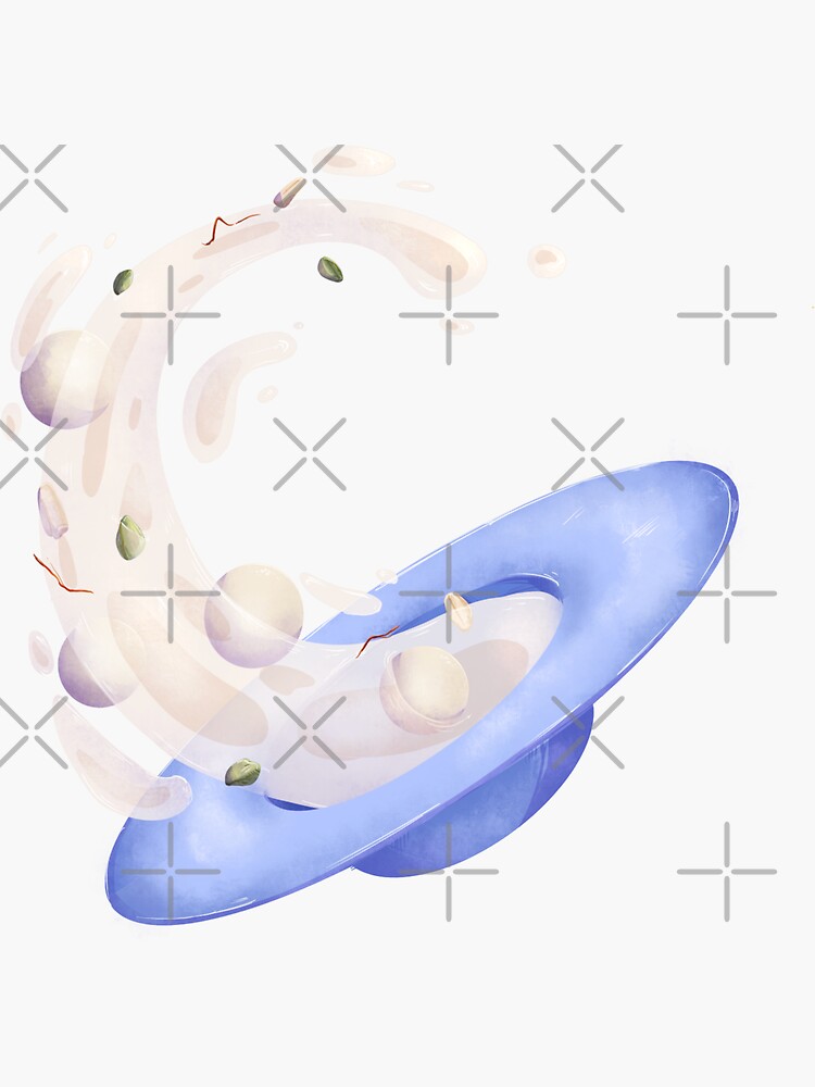 "Rasmalai " Sticker by art-by-niko98 | Redbubble