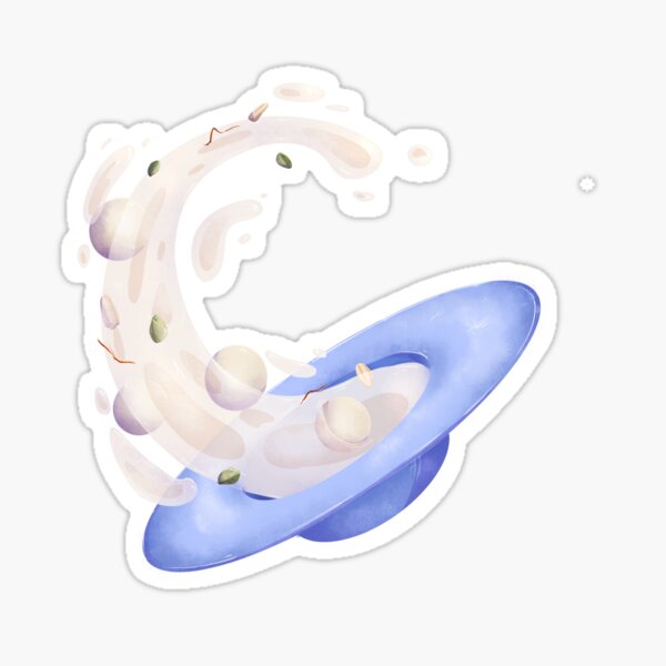 "Rasmalai " Sticker by art-by-niko98 | Redbubble
