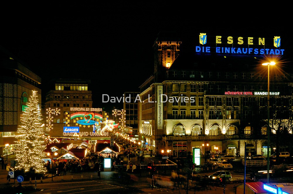 "Christmas Market, Essen, Germany, 2006" by David A. L. Davies | Redbubble
