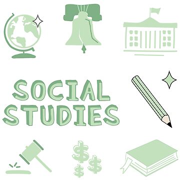 "Light Green Social Studies Subject Pack" Sticker for Sale by The-Goods ...