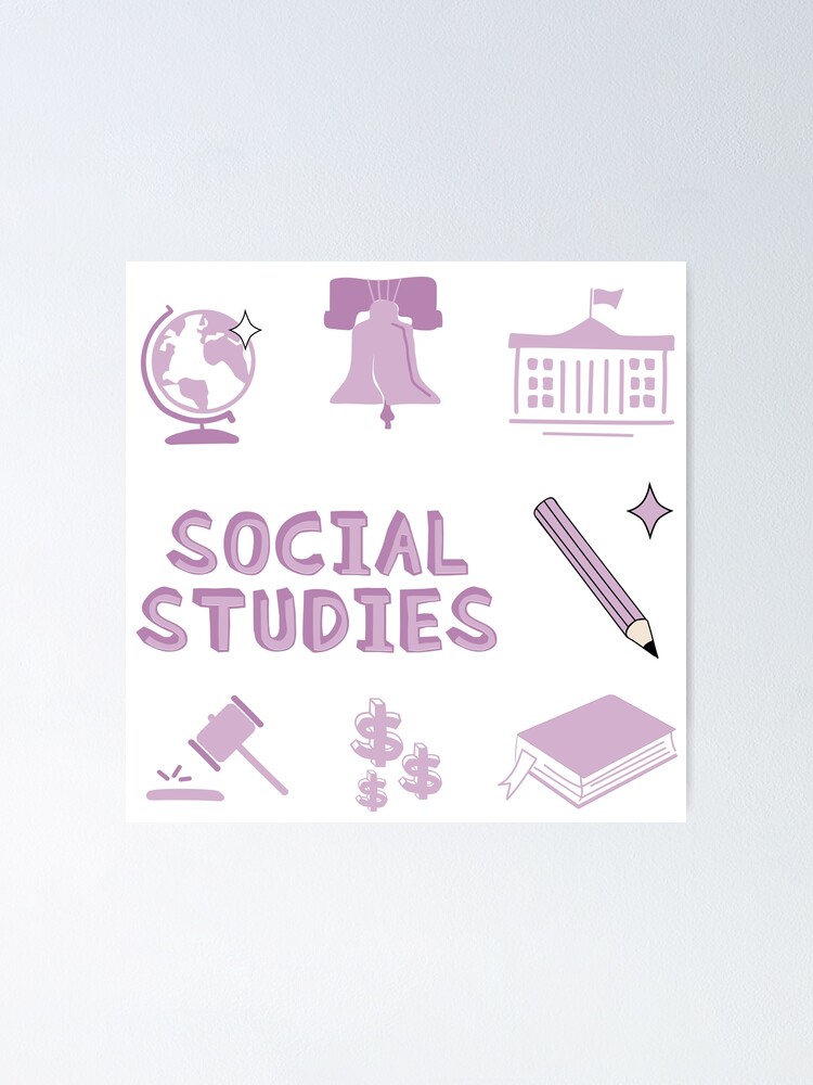 "Mauve Pink Purple Social Studies Subject Pack" Poster by The-Goods ...
