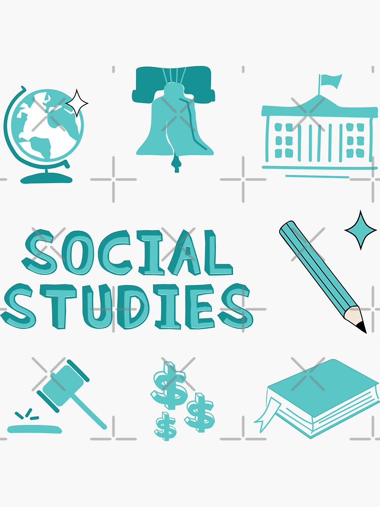 "Teal Social Studies Subject Pack" Sticker for Sale by The-Goods ...