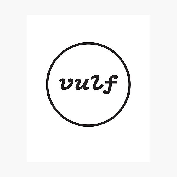 Lámina fotográfica «Inscripción Vulf en Black Circle Black print» de ...