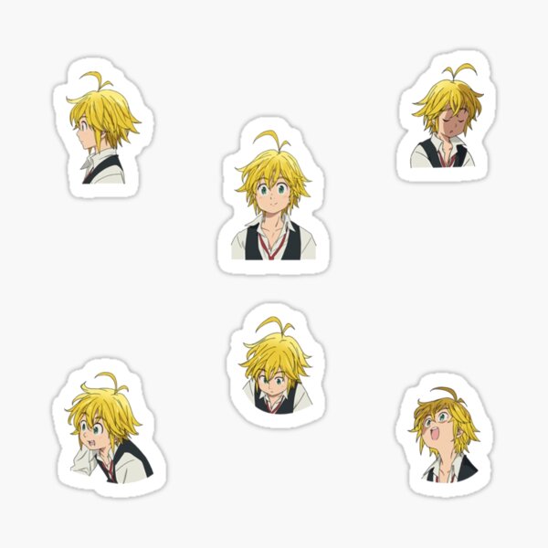 "Seven Deadly Sins Meliodas Sticker Set" Sticker for Sale by ...