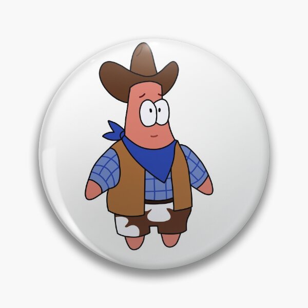 "Cowboy Patrick | spongebob squarepants" Pin for Sale by Snoringtacos ...